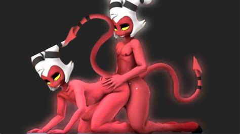 Rule 34 Demon Helluva Boss Imp Male Moxxie Helluva Boss Penis Red