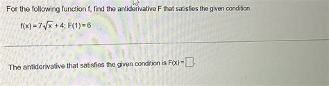 solved for the following function f ﻿find the