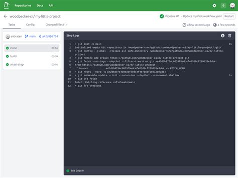 Your First Pipeline Woodpecker Ci