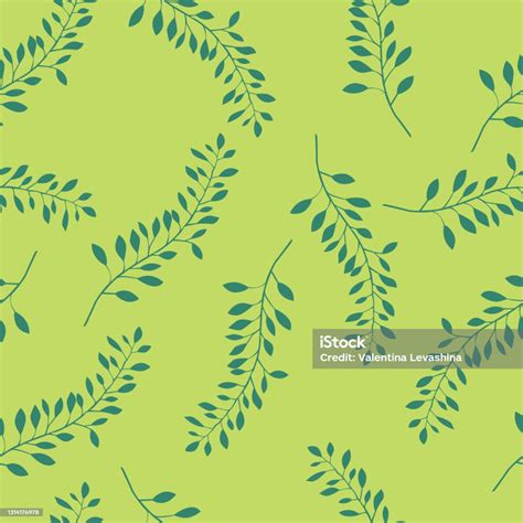 식물 패턴 손바닥 잎과 가지가있는 매끄러운 패턴 스톡 벡터 포리스트 일러스트레이션 0명에 대한 스톡 벡터 아트 및 기타 이미지 0명 결혼식 꽃 나무 Istock