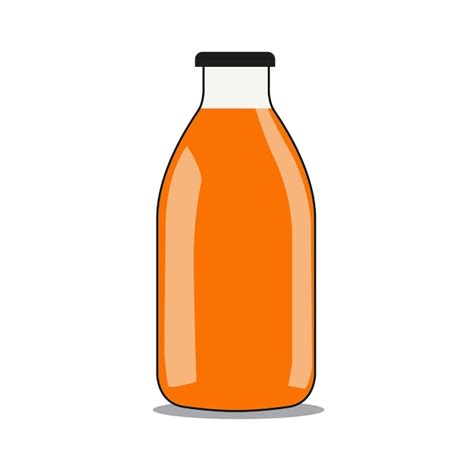 Orange Juice Bottle Clipart