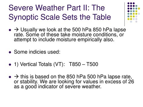 Ppt Severe Weather Part Ii The Synoptic Scale Sets The Table Powerpoint Presentation Id 5793638