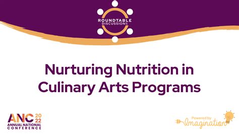 Nurturing Nutrition In Culinary Arts Programs