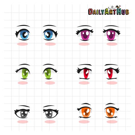 Pastel Anime Girl Eyes