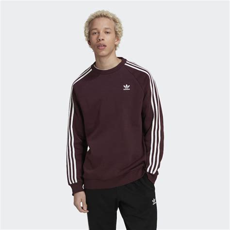 Adidas Originals Classics 3 Stripes Crew Hk7291 Purple Sports