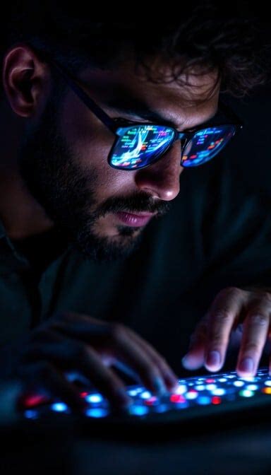 Free Coding Night Glow Photo Programmer Coding Developer Download