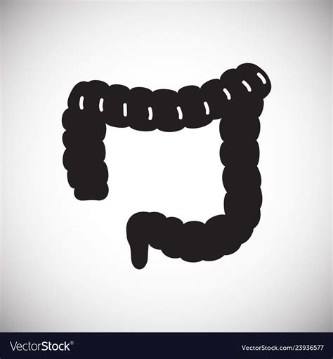 Guts Icon On White Background For Graphic And Web Vector Image