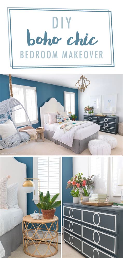 My Boho Chic Bedroom Makeover Reveal Bedroom Makeover Boho Chic