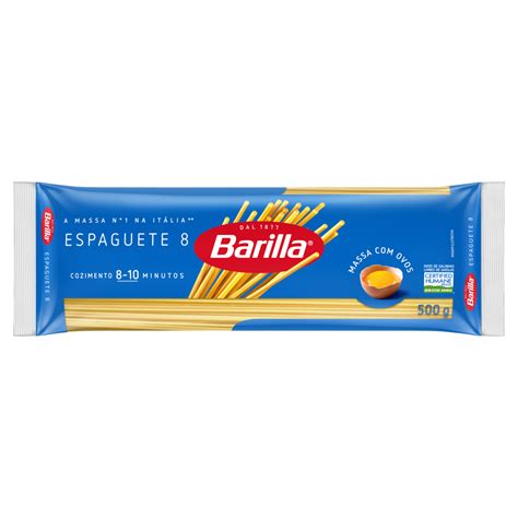 Macarrão Com Ovos Espaguete 8 Barilla Pacote 500g Big Box Lago Sul