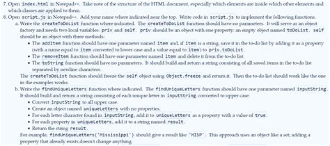 Solved JavaScript Index Html Code DO NOT CHANGE OR Chegg Com