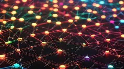 Premium Photo Connecting Dots And Lines Information Technology Data Grid