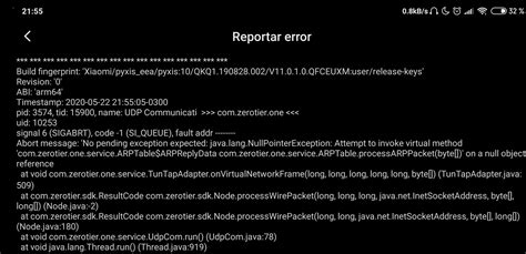 Android App Crashes At Onvirtualnetworkframe · Issue 1205 · Zerotier