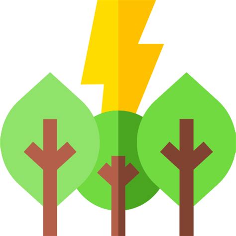Thunder Basic Straight Flat Icon