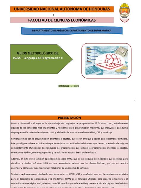 Ia065 Lenguaje De Programacion Ii Guion Metodologico Pdf