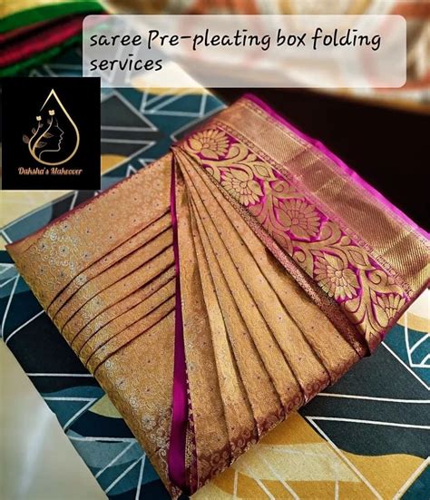 Professional Saree Draping Service Prepleating Ironing Boxfolding