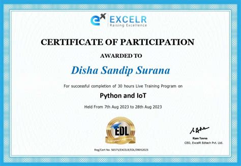 Completed A 30 Hour Python And Iot Training Disha Surana Posted On The Topic Linkedin