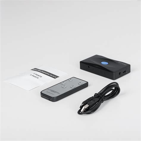 Mt Viki Hdmi Switch 3 In 1 Out 4k 60hz With Ir Remote Control