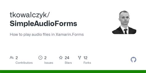 Github Tkowalczyksimpleaudioforms How To Play Audio Files In
