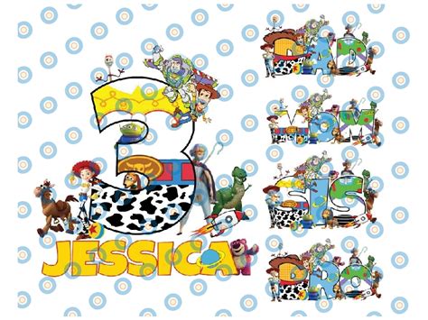 Personalized Name Birthday Toy Story Png Matching Toy Story Inspire