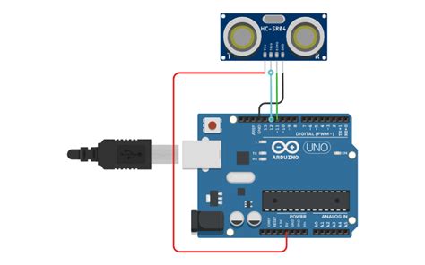 Circuit Design Programacion Sensor Ultrasonico Tinkercad