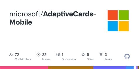 microsoft adaptivecards mobile · discussions · github