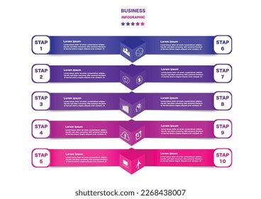 Template Diagram Chart Timeline Stair Step Stock Vector Royalty Free Shutterstock