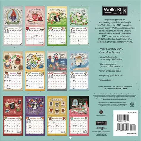 Java 2026 Wall Calendar
