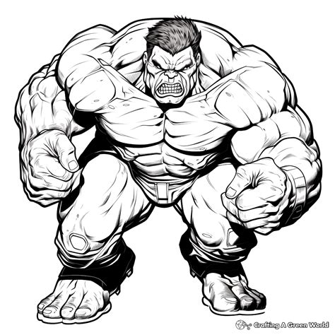 Red Hulk Coloring Pages