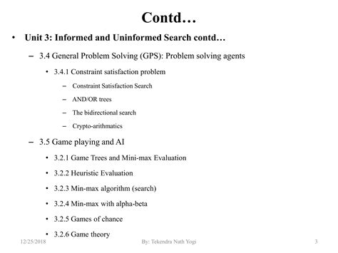 Unit3informed And Uninformed Search Pdf
