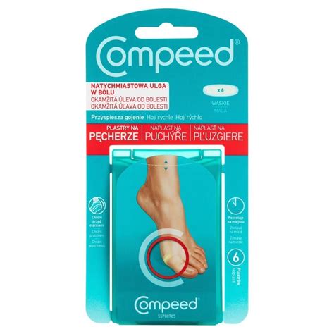 Compeed Wyrób Medyczny Plastry Na Pęcherze Wąskie 6 Sztuk Sklep