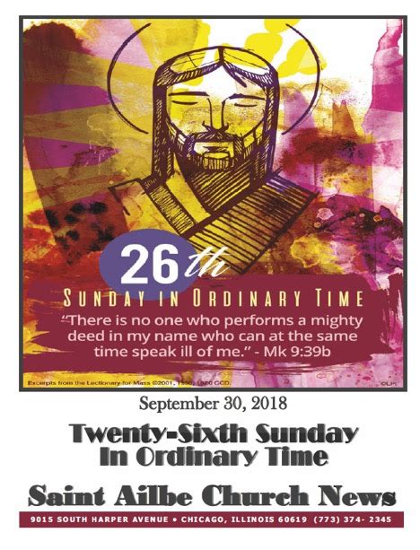 26th Sunday In Ordinary Time St Katharine Drexel Parish Of Chicago