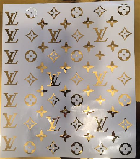 Vuitton Wallpaper Pattern Decal Louis Vuitton Sticker Etsy