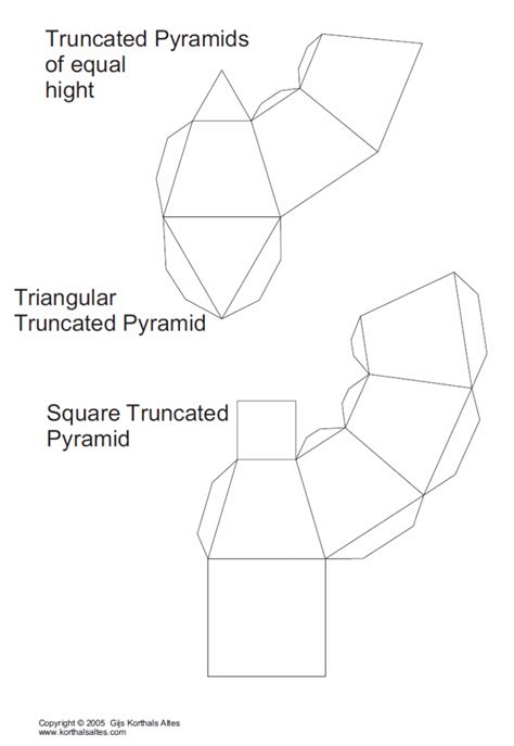 Desarrollo Plano De Piramide Hexagonal Trimapa
