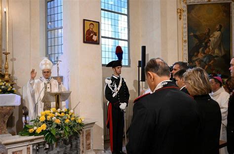 Pope Leo Xiv Celebrates Mass In The Chapel Of The Carabinieris Headquarters In Castel Gandolfo