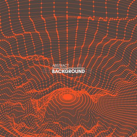 Lattice Structure Science Or Technology Background Graphic Design 3d Grid Surface Stock