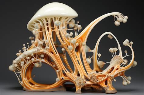 Premium Photo Biomorphic Design Skin Cells Texture Macro