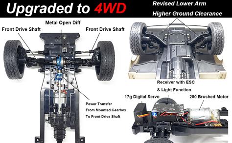 Hlsfwdrive Wpl D14 Rc Kei Truck 4x4 Suzuki Rc Car 1 10