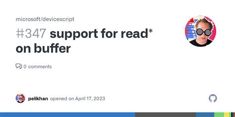 Support For Read On Buffer · Issue 347 · Microsoftdevicescript · Github