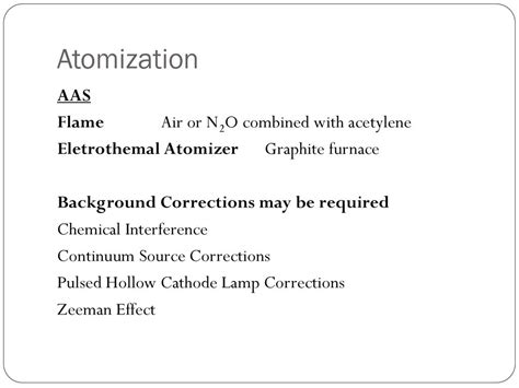 Atomic Absorption And Emission Spectroscopy Ppt Download