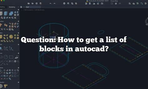 Question How To Get A List Of Blocks In Autocad Caddikt