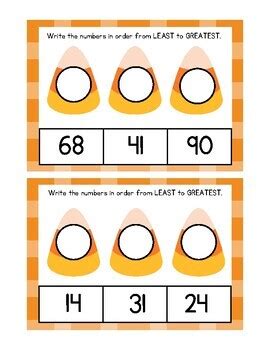 Least To Greatest Task Cards Digit Number Ordering And Comparing Center