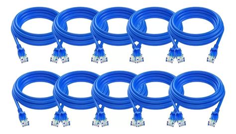 Kit Com Patch Cord Seccon Cat Mt Azul