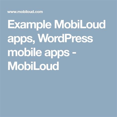 Example Mobiloud Apps Wordpress Mobile Apps Mobiloud Mobile App