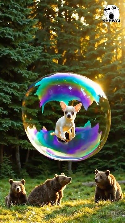 비누방울에 갇힌 치와와 Youtube