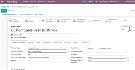 Product Configuration In Odoo