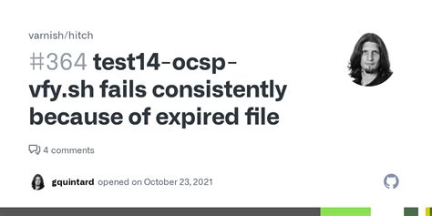 test14 ocsp vfy sh fails consistently because of expired file · issue