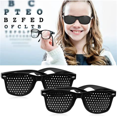 Vision Correction Pinhole Glasses Perforated Training Glasses For