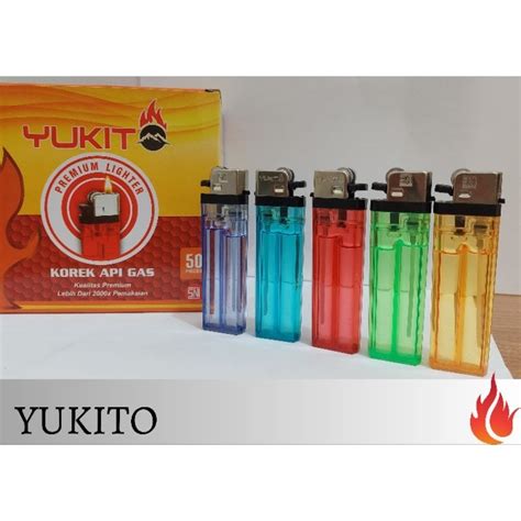 Jual Korek Api Gas Korek Yukito Korek Api Korek Gas Isi Besar 50 Pcs Shopee Indonesia