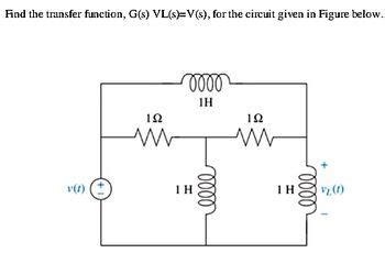 Answered: Find the transfer function, G(s)… | bartleby