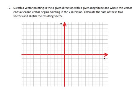 sketch a vector pointing in the a given direction